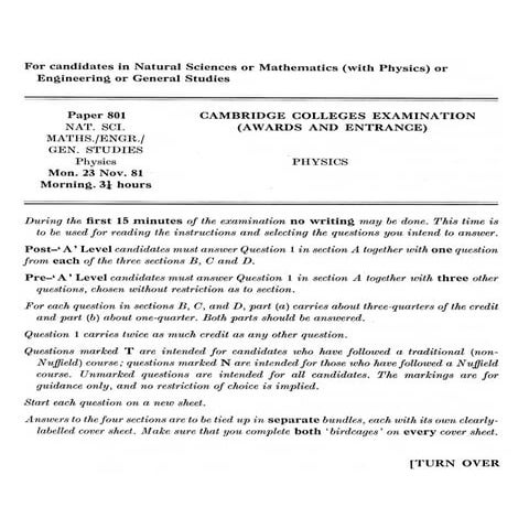 Cambridge physics | PPT