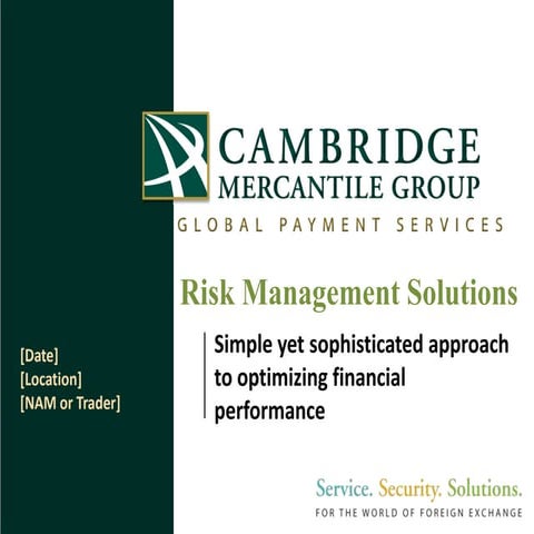 Cambridge Risk Management Strategy | PPTX