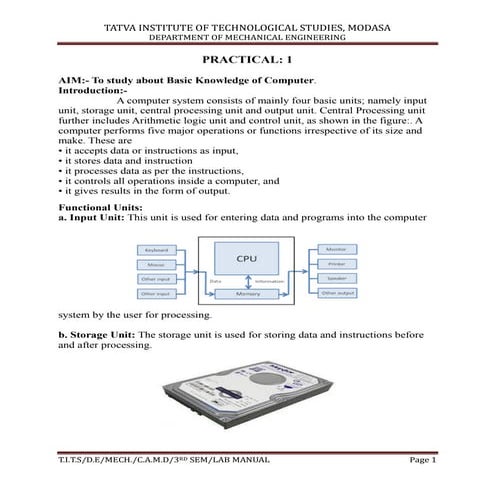 Camd lab manual | PDF | Computer Peripherals | Computing