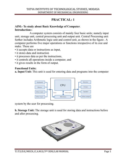 Performing Computer Operations (PCO) | PDF