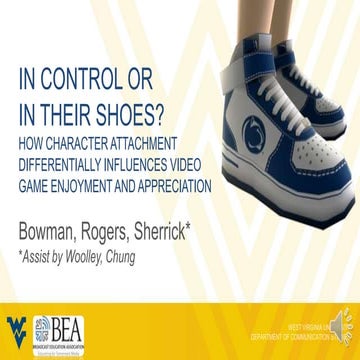 In Control or In Their Shoes? How Character Attachment Differentially ...