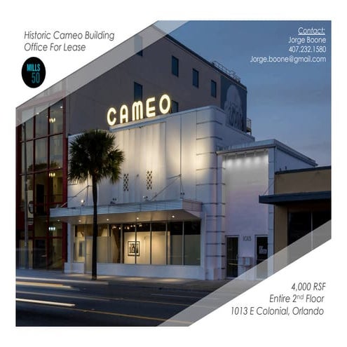 Cameo flyer | PPT