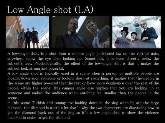 Film Studies - Shot Types - Homework | PPT