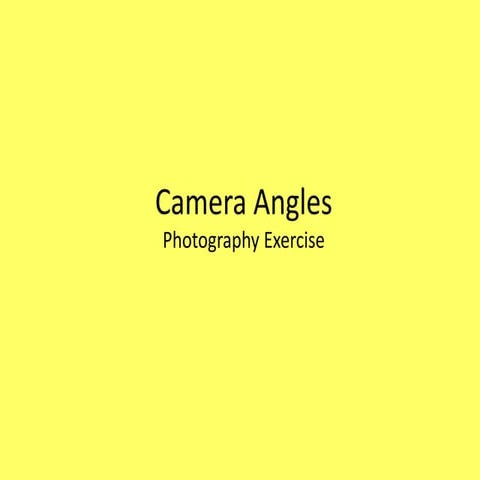 Camera angles powerpoint | PPT
