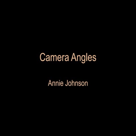 Camera angles powerpoint | PPT