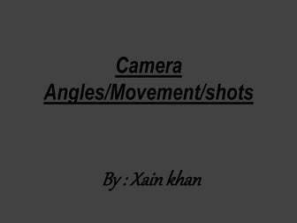 Camera angles powerpoint for slideshare | PPT