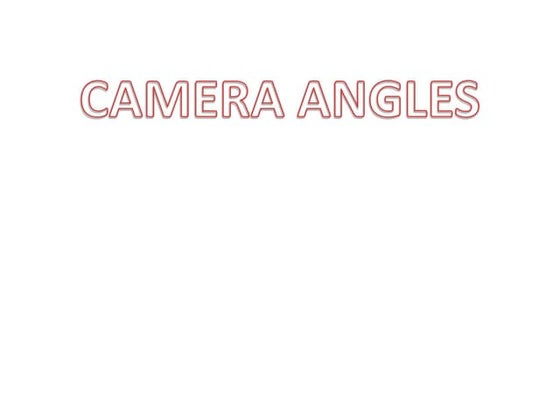 Cinematography - shot types | DOCX | Video Production | Content Production