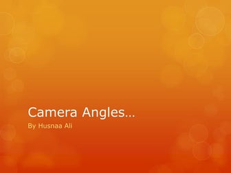 Camera angles powerpoint for slideshare | PPT