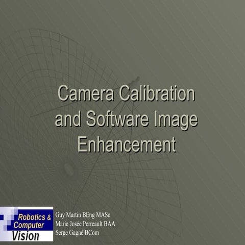 Camera Calibration Market | PPT