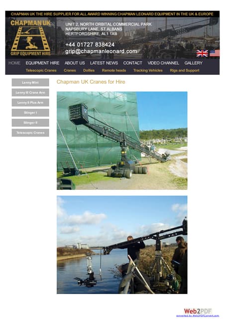 20ft hydrascope telescopic crane | PDF