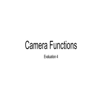 Camera functions | PPT