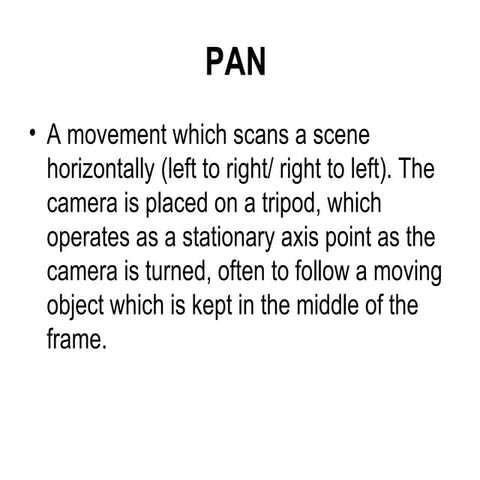Camera Movement | PPT