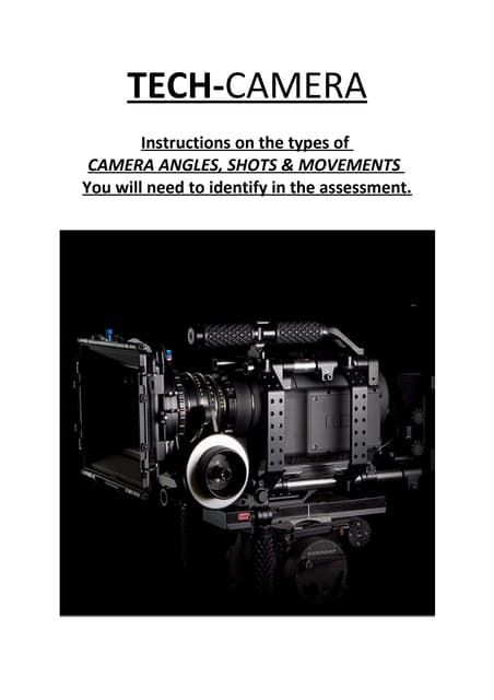 Camera distances and angles | PPT