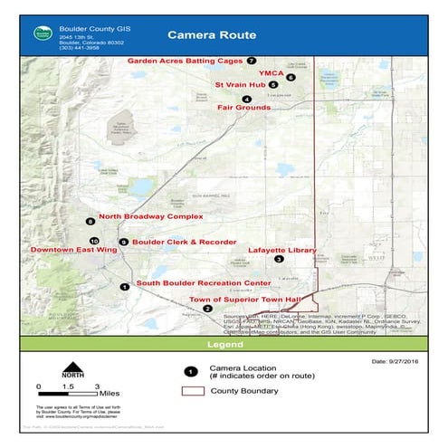 Camera Route in Boulder County. | PDF