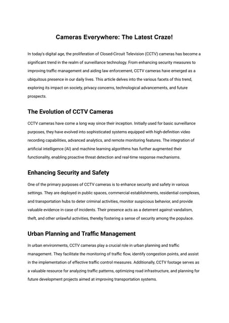 Understanding the Power of Visibility: How CCTV Camera Installation ...