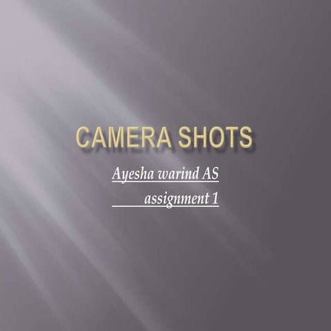 Photography assignment | PPT