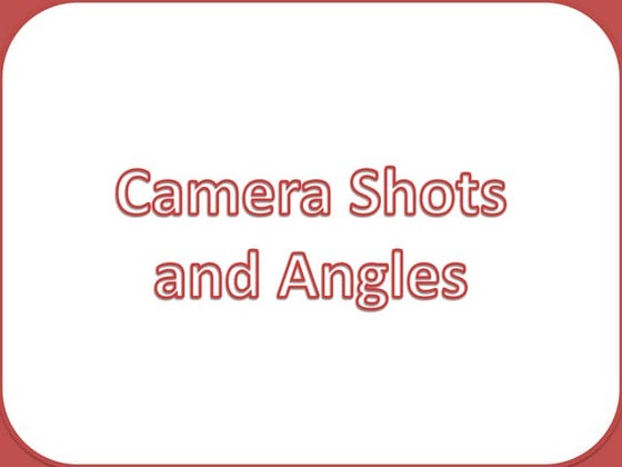 Shot angles | PDF