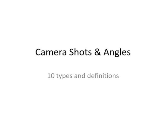 Camera angles | PDF