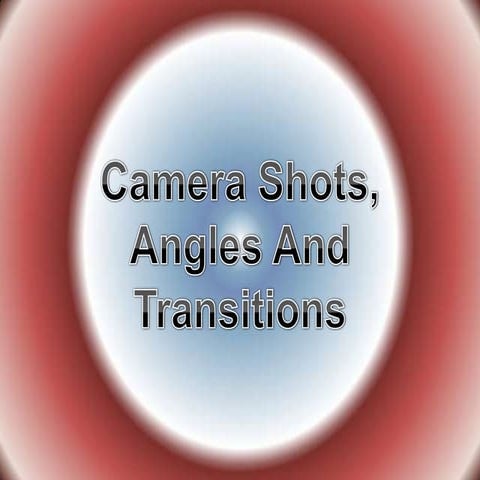 Camera shots, angles and transitions | PPTX