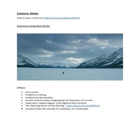 Camera distances and angles | PPT