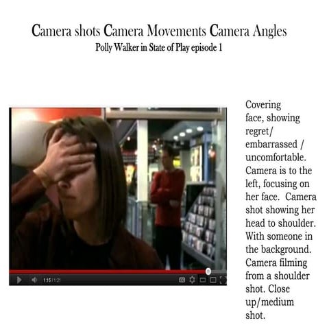 Camera shots camera movements camera angles | PPTX