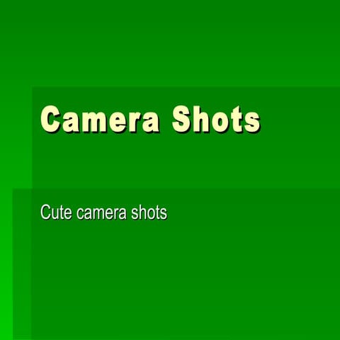 Common Film Language Shot Types | PDF