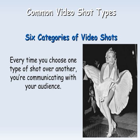 Camera Shot Types 2 | PPT