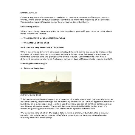 Camera terminology | PDF