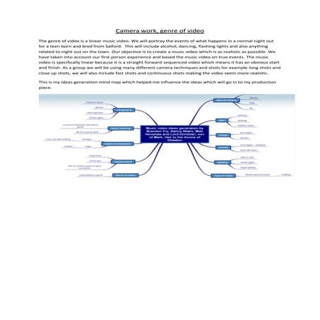 Camera work paragraph | DOCX