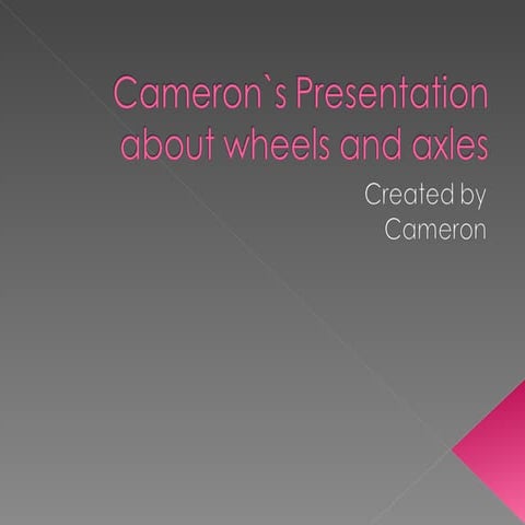 Cameron`s presentation | PPT