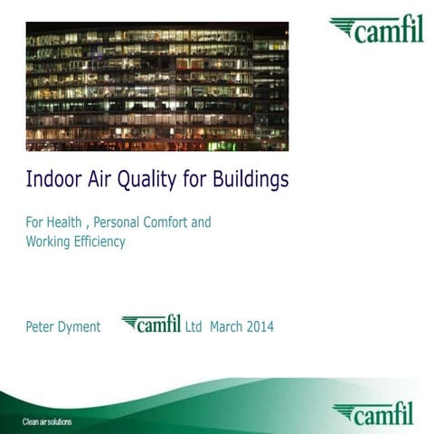 Indoor Air Quality for Buildings | PPT