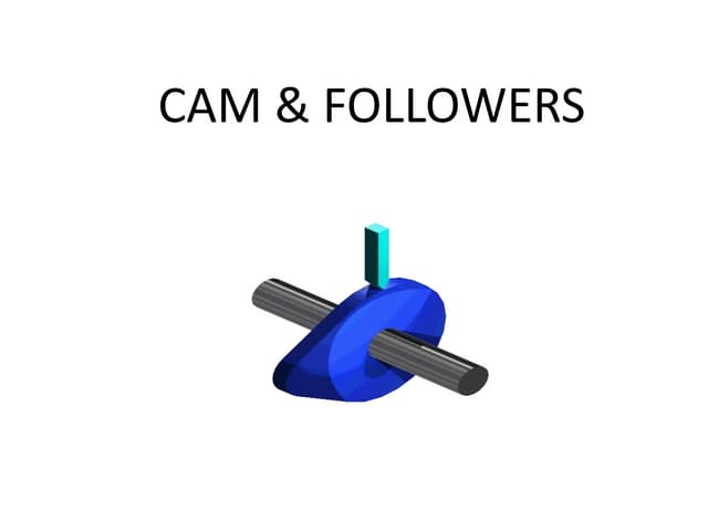 4.1 CLASSIICATION OF CAM AND FOLLOWER | PPTX