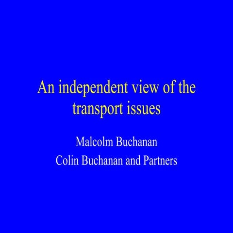 An independent view of transport | PPT