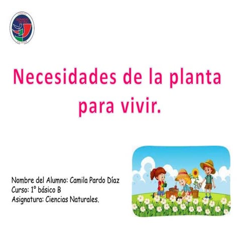 NECESIDADES DE LAS PLANTAS PRIMERO BASICO.pptx