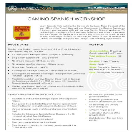 Learn Spanish on the Camino | PDF