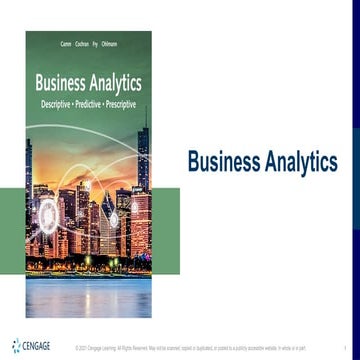 Business Analytics: Descriptive, Predictive and Prescriptive | PPT