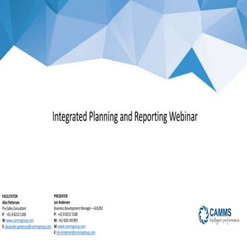 CAMMS' Improve Community Engagement Webinar | PPTX