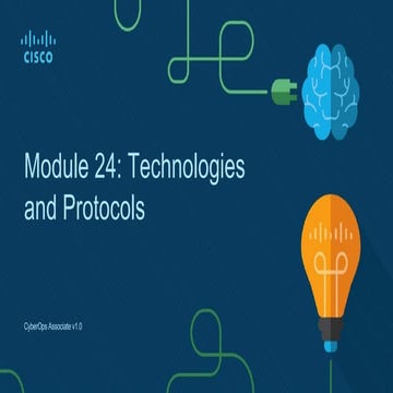 CyberOps Associate Modul 24 Technologies and Protocols | PPT