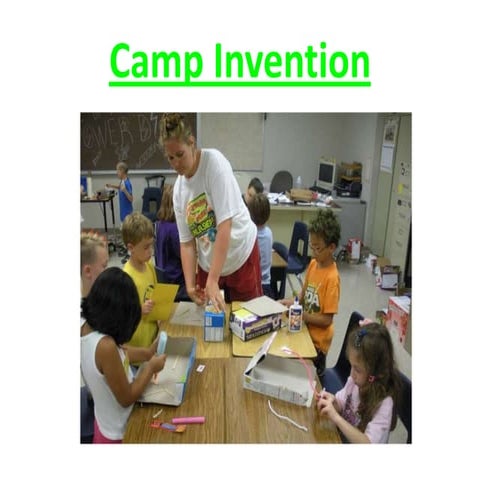 Camp Invention | PPTX | Science