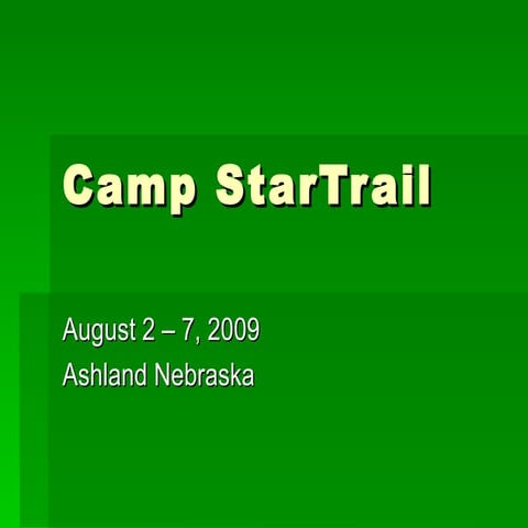 Camp Star Trail | PPT