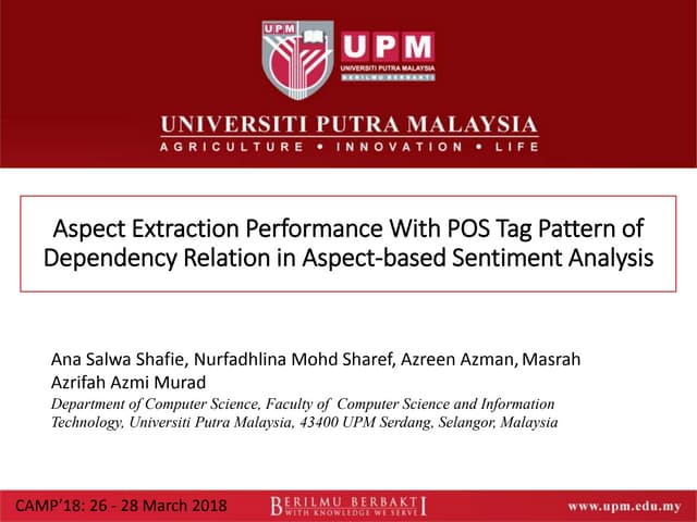 Aspect Extraction Performance With Common Pattern Of Dependency Relation In Multi Aspect