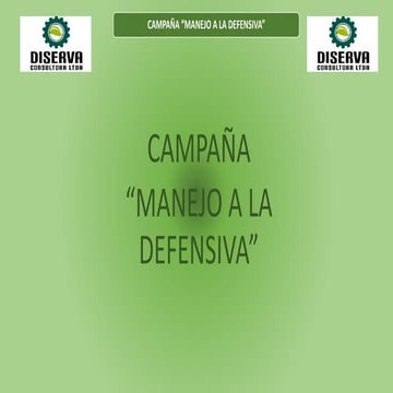 Campaña manejo a la defensiva diapositivas | PPTX