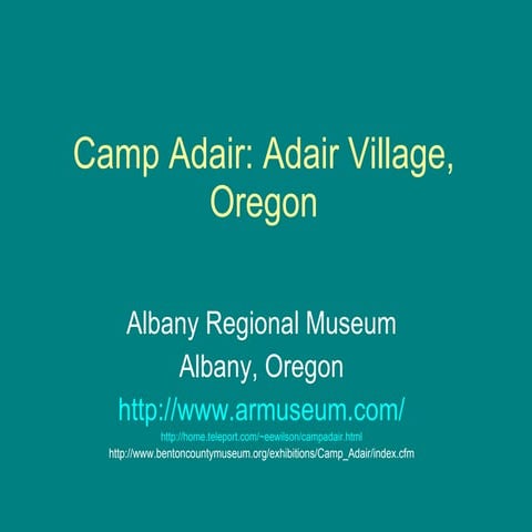 Camp Adair | PPT
