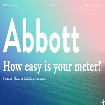 B2B Campagne Abbott Diabetes Care | PDF