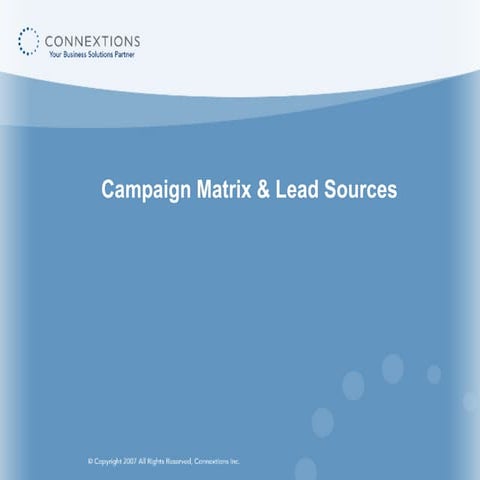 Campaign Matrix | PPT