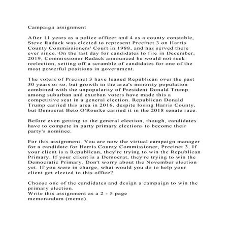 Political Campaign Letter Templates - Sample | PDF