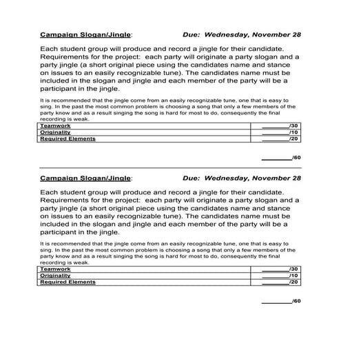 Campaign Jingle | PDF