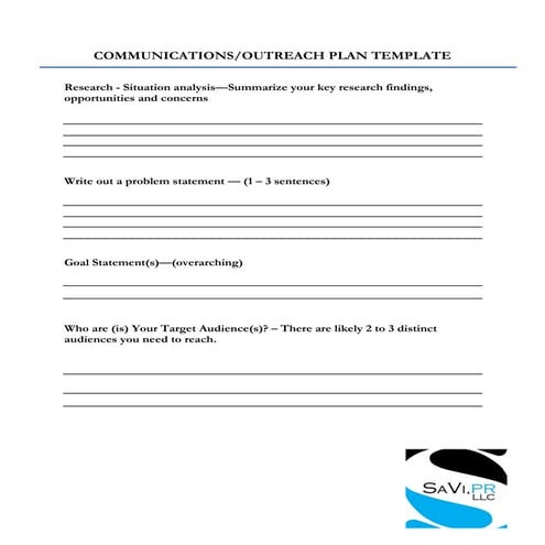 Campaign Outreach Plan | PDF | Business | Business and Finance