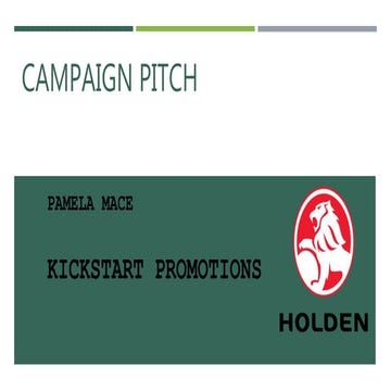 Campaign Pitch | PPT