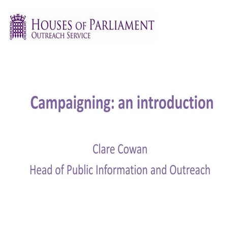 Introduction to campaigning | PPTX
